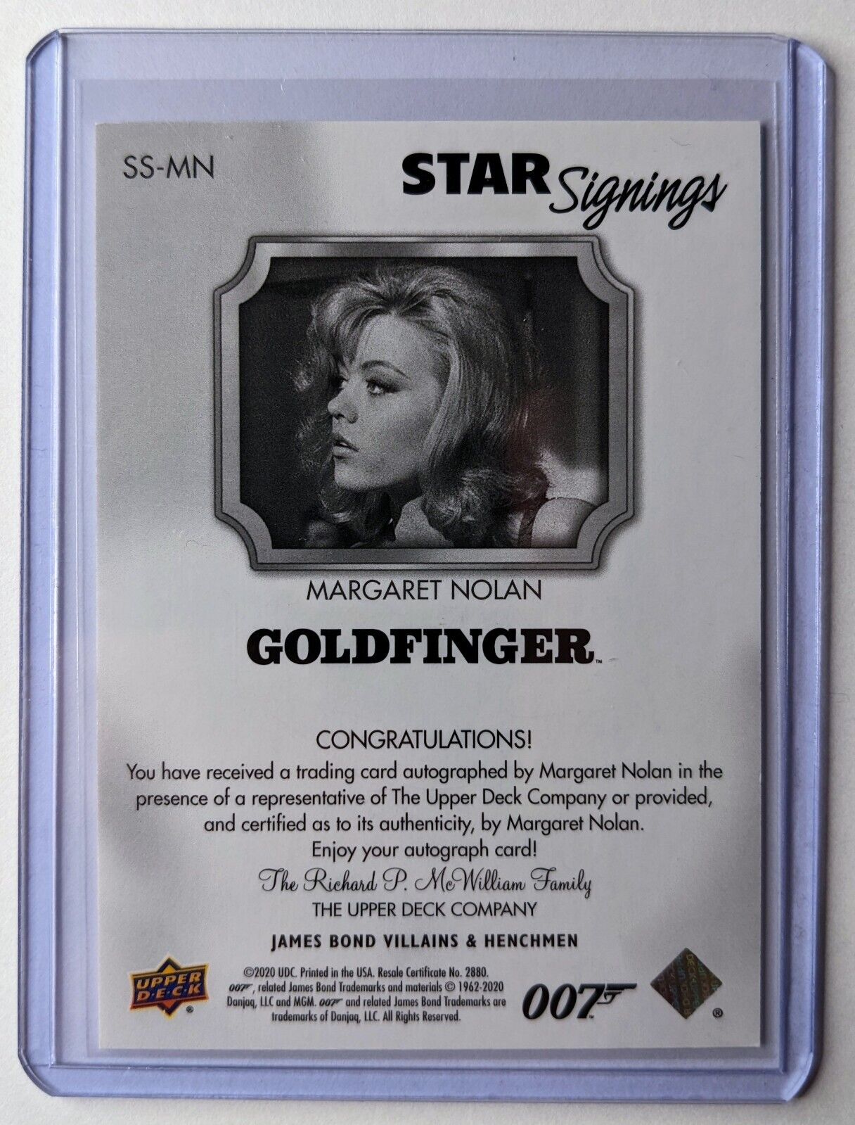 Goldfinger Collectable Cards - Meet The Fabulous Vicky Kennedy